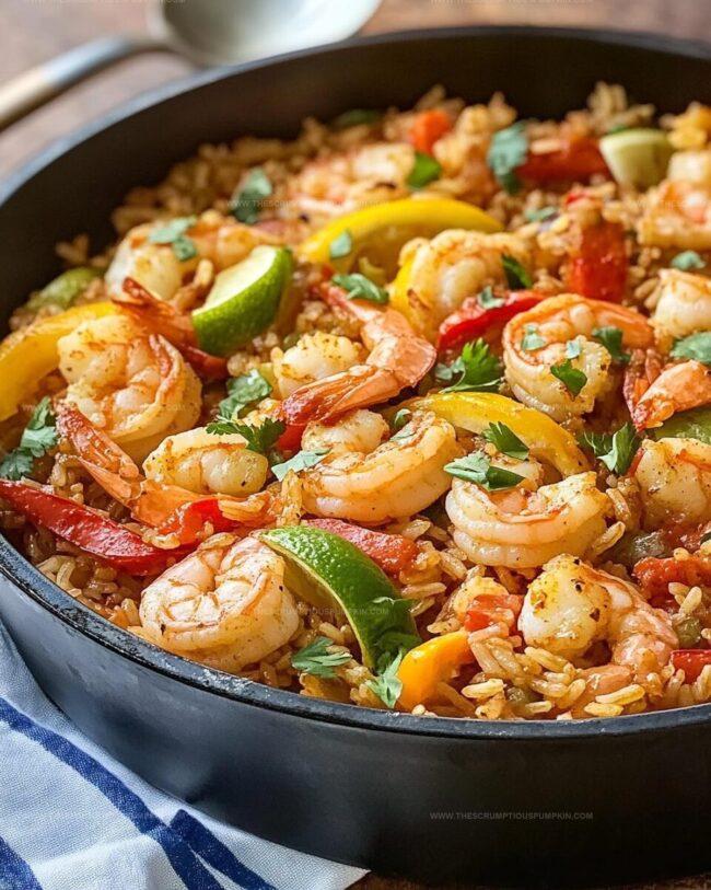 Sizzling Tex-Mex Shrimp and Rice Bake Recipe for Cozy Dinners - The ...