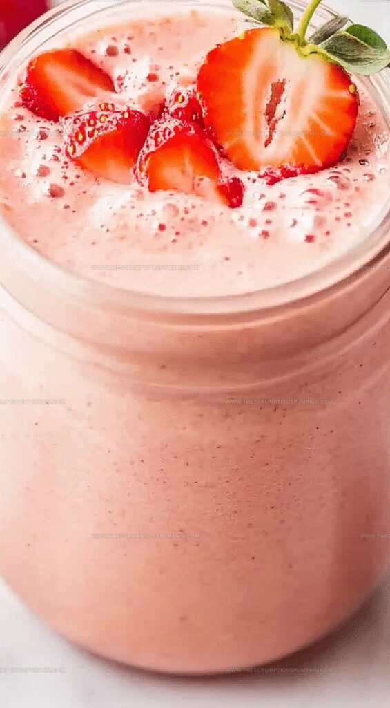 Quick & Creamy Fat Burning Strawberry Smoothie Recipe - The Scrumptious ...
